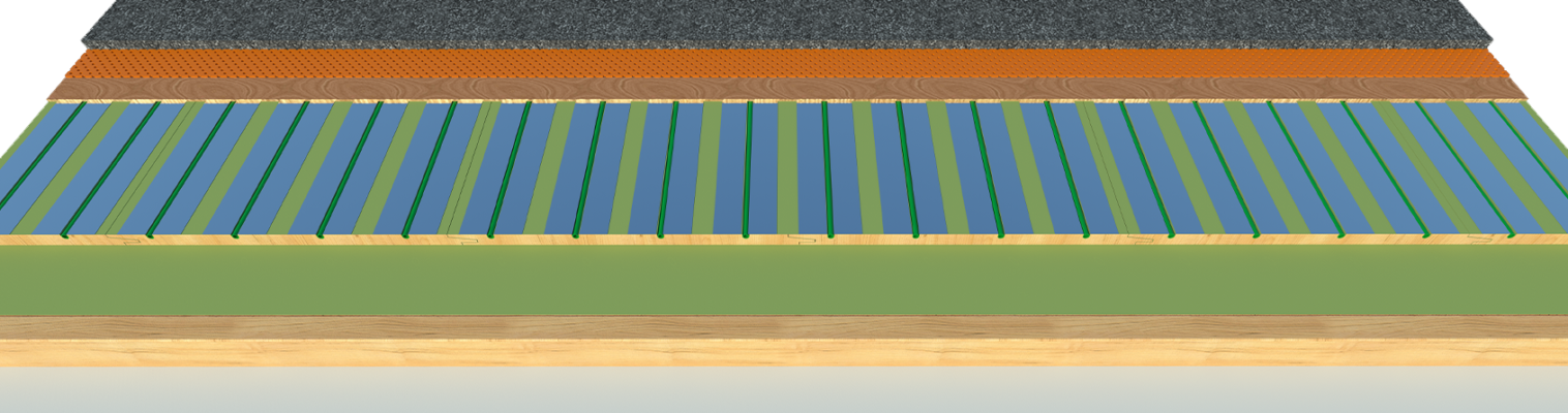 Hydro Chip-Deck system is made up from 22mm chipboard...