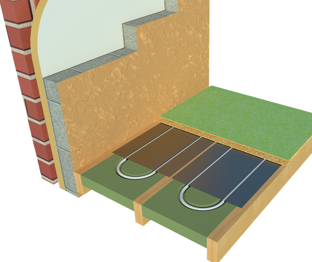 Hydro Chip-Deck system is made up from 22mm chipboard...